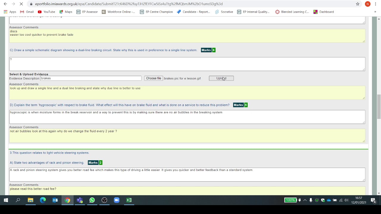 How to upload evidence to written assignments - YouTube