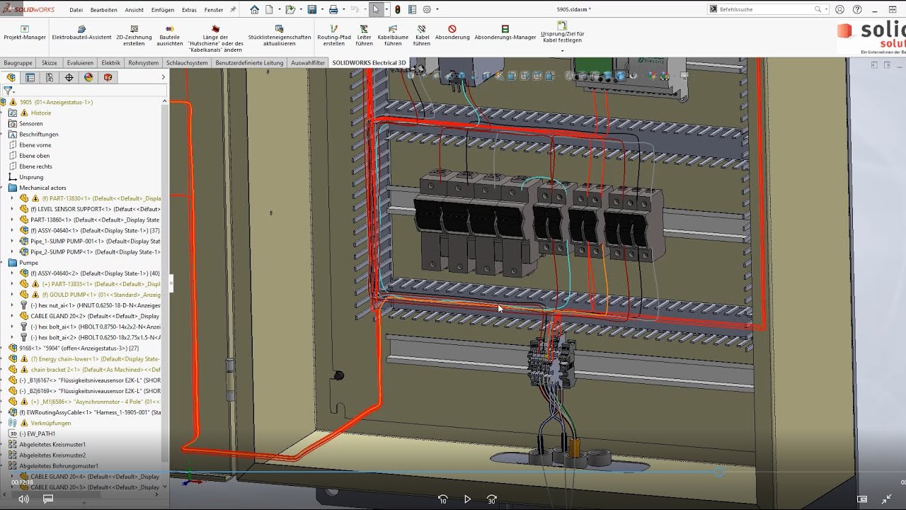 Erster Einblick in SOLIDWORKS Electrical 3D - YouTube