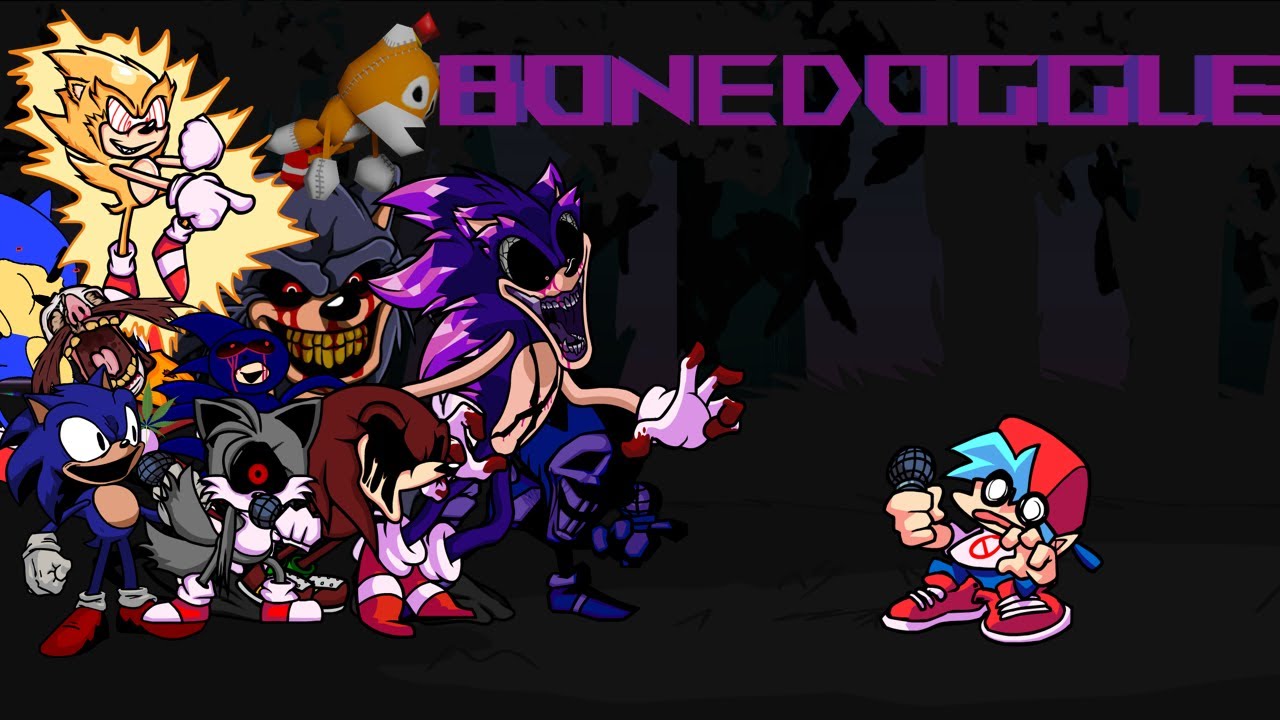 All Sonic EXE Characters Sing FNF Bonedoggle (FNF Indie Cross Mod ...