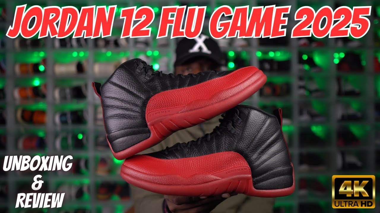 JORDAN 12 FLU GAME 2025 UNBOXING | FLU GAME 12 | NBA ALL STAR 2025 ...