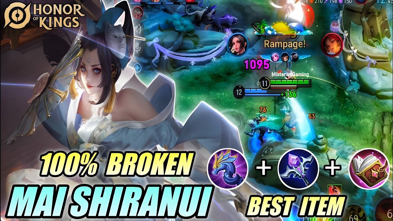 MAI SHIRANUI 100% UNSTOPPABLE!! - Best Mid Lane PRO TECHNIQUE GAMEPLAY ...