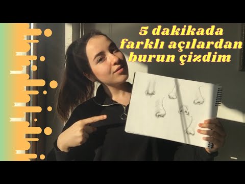 5 Dakikada Farklı Açılardan Kolay Burun Çizimi Nasıl Yapılır ?