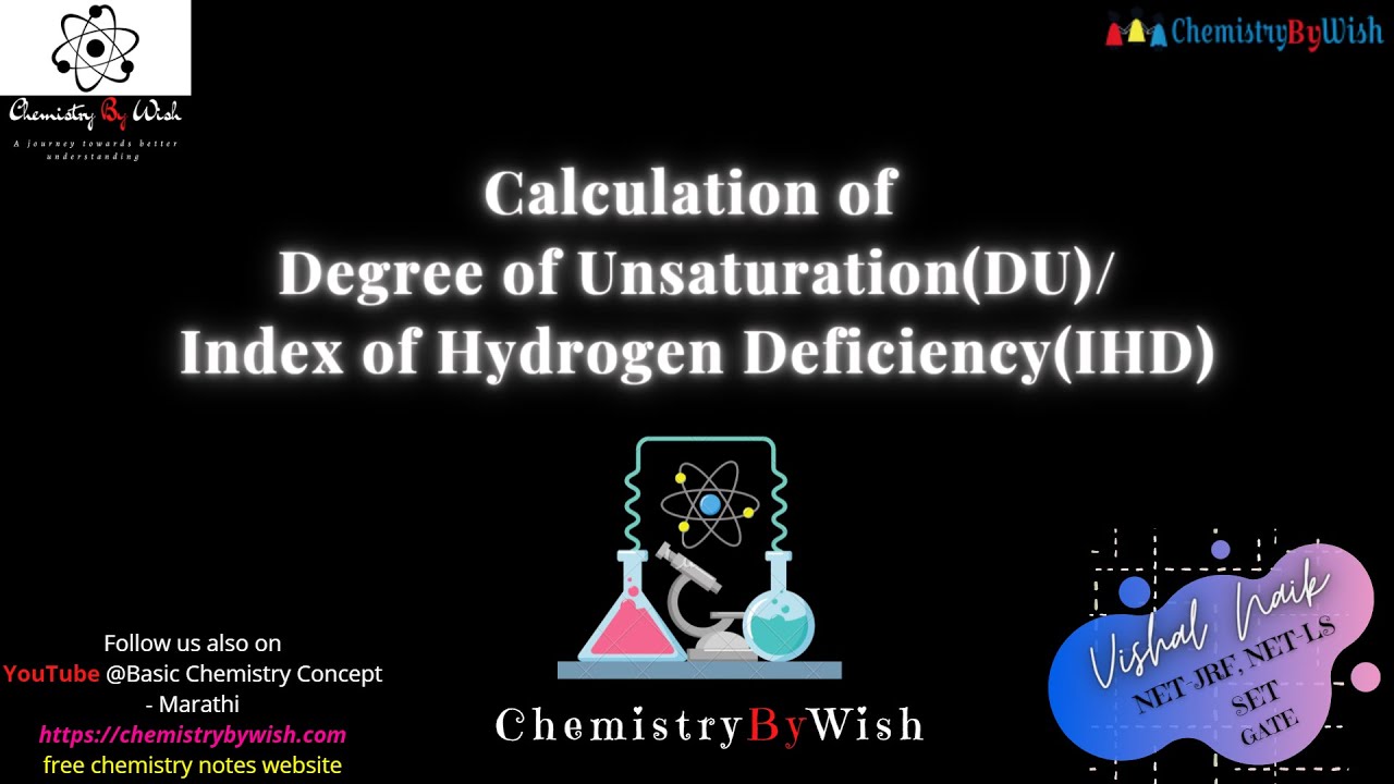 How to calculate Degree of Unsaturation//Organic Spectroscopy//Index of ...