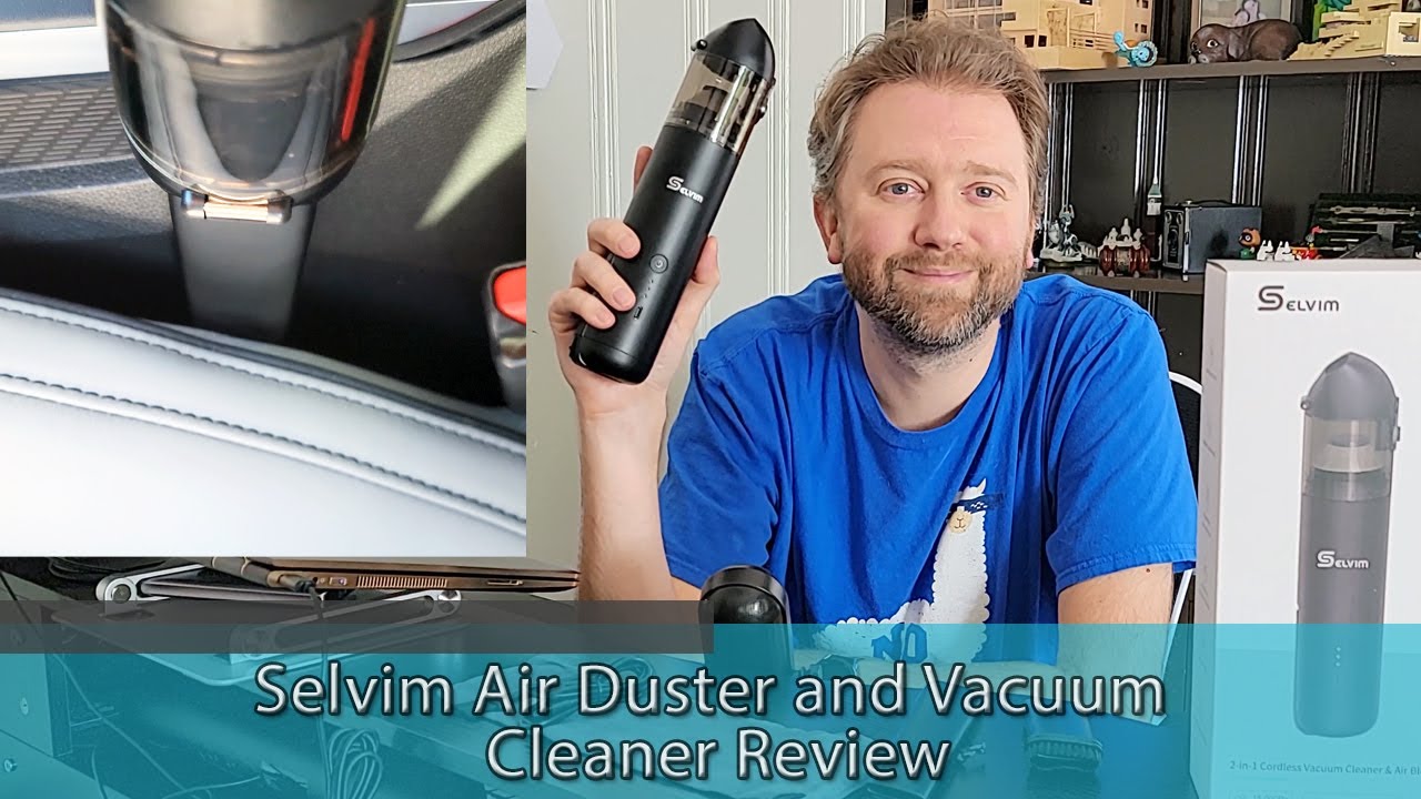 KEEP YOUR CAR INTERIOR CLEAN - Selvim 2-in-1 Air Duster and Vacuum ...
