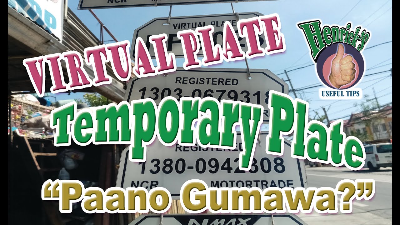 How To Make A Temporary Plate Paano Gumawa Ng Temporary Plate YouTube how-to-make-a-temporary-plate-paano-gumawa-ng-temporary-plate-youtube
