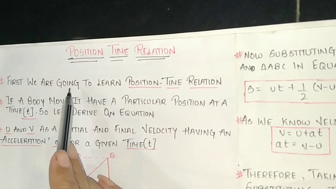 STD 9 Chapter no 1|Position Time Reaction| By SHEElA PANDEY - YouTube