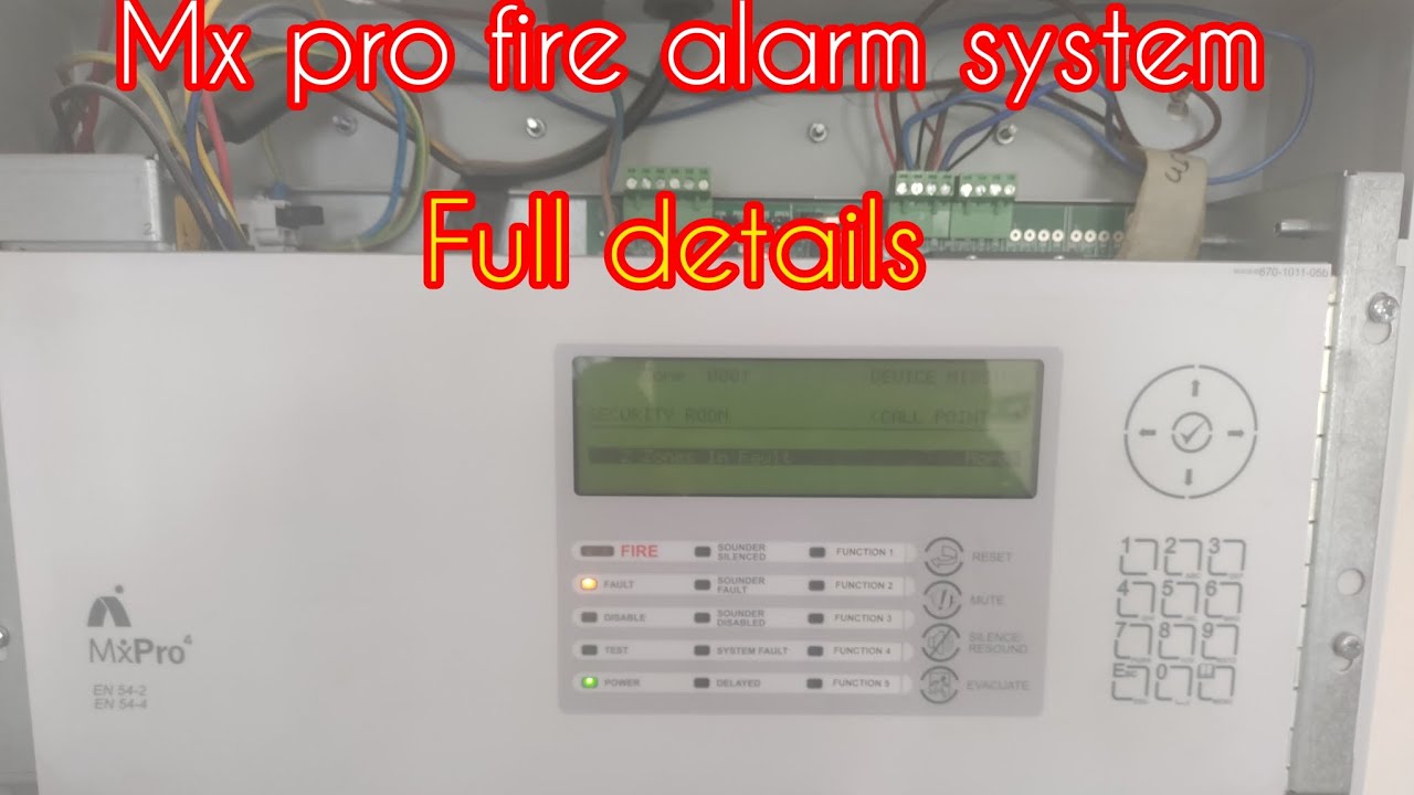 mx pro fire alarm system full details & how to operate||fire man tech ...