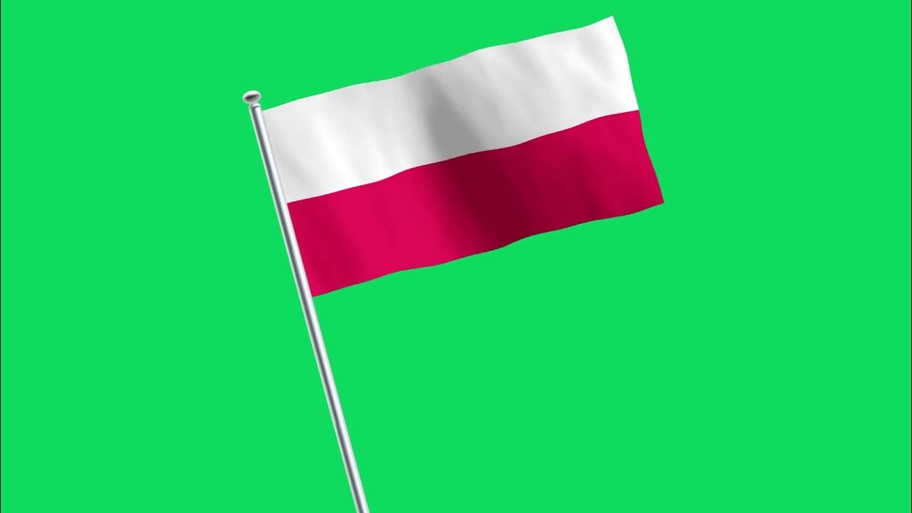 Poland Flag Animation (Green Screen) - YouTube