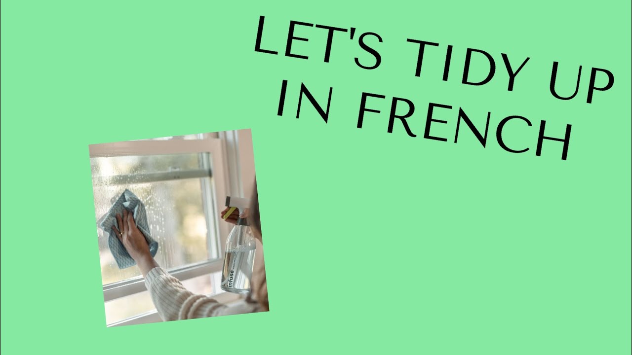 Household chores vocabulary in French - YouTube