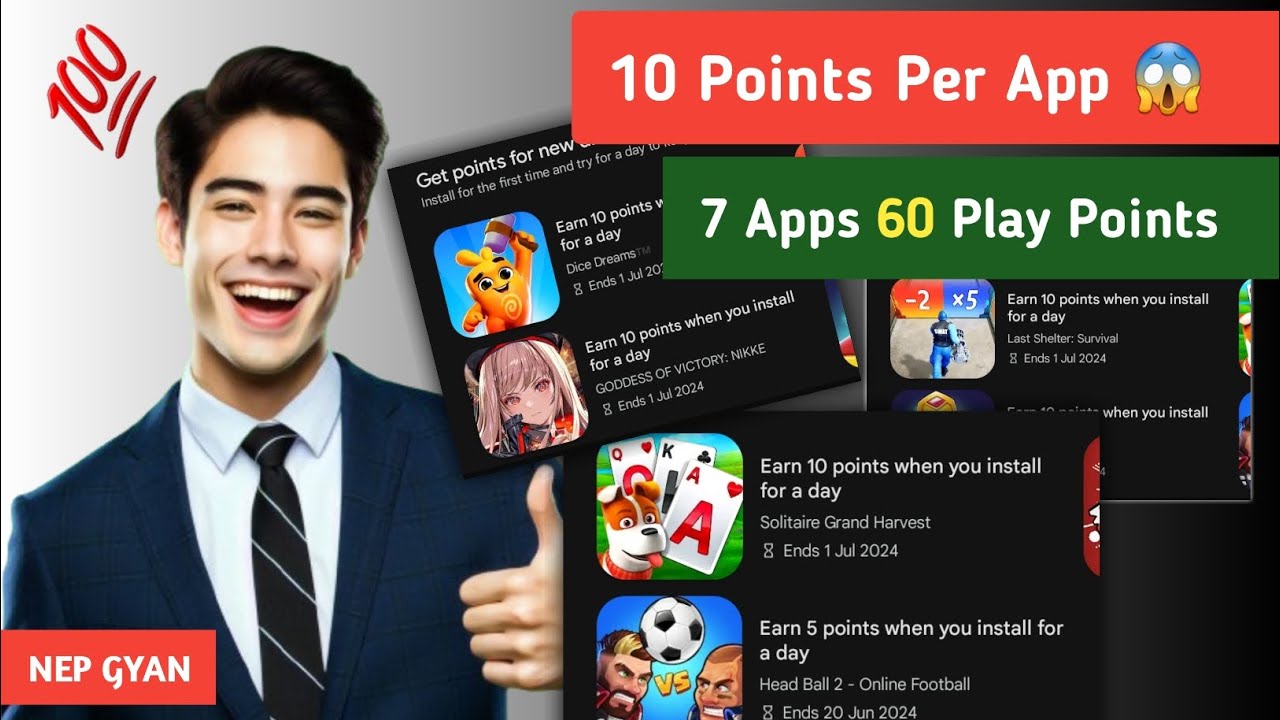 How to Get Apps | 10 Play Play Points Per App | 60 Play Points Today ...