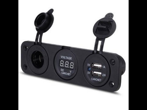 Install USB Ports And Voltage Meter In The RV - YouTube