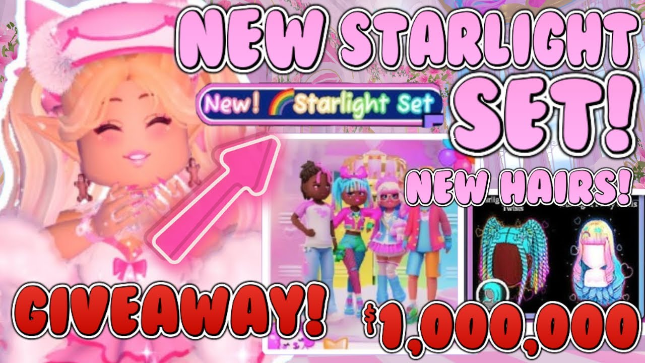 NEW STARLIGHT SET OUT NOW! GIVING IT AWAY! Royale High Set Out Now ...