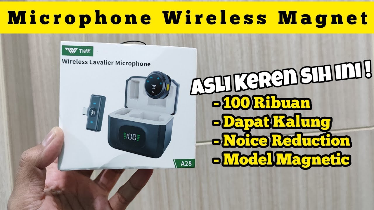 Unboxing Microphone Wireless TNW A28 Suara Jernih Bro ! - YouTube