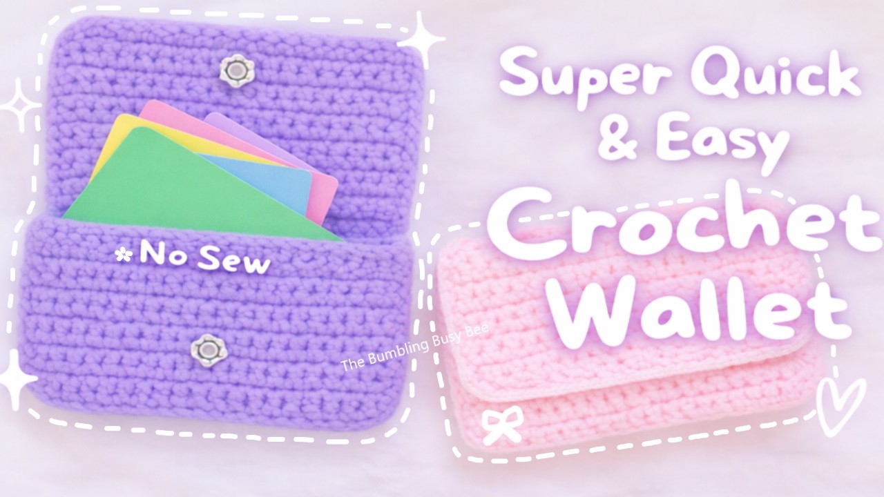 Crochet Card Holder / Wallet 🧶- FULL Tutorial - YouTube