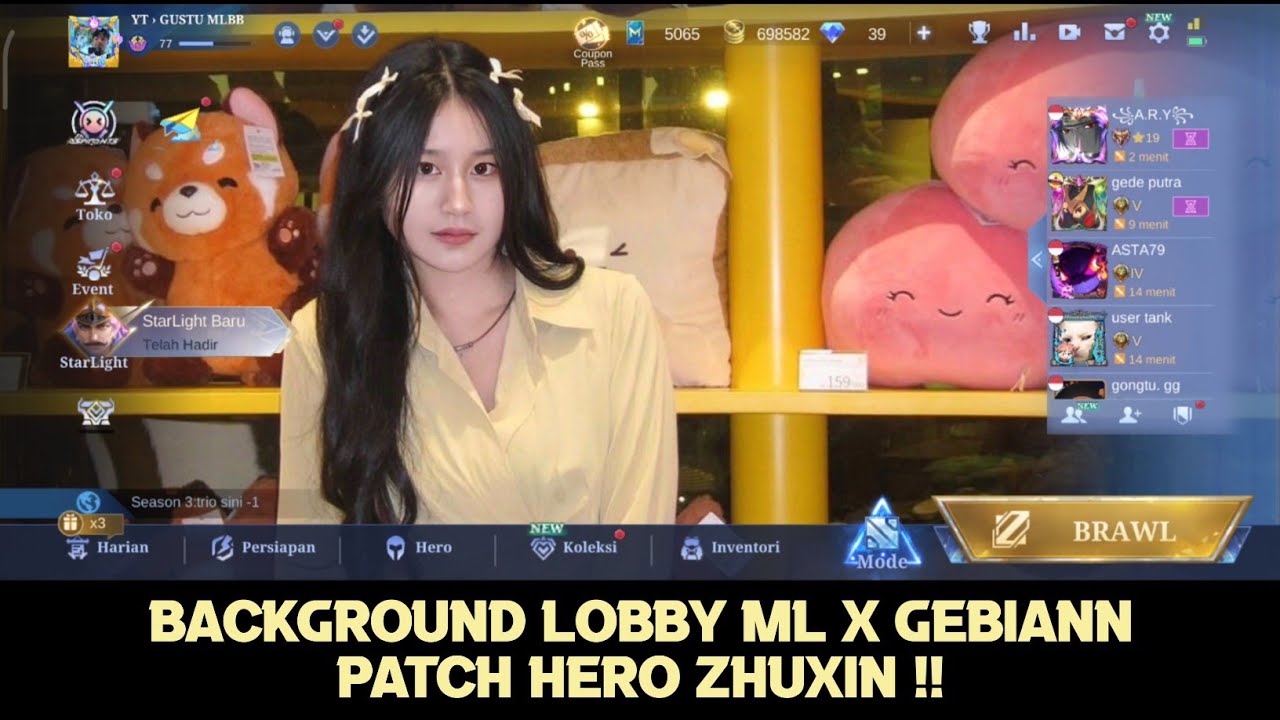 Background Lobby ML Gebiann Patch Zhuxin No Password - Cara Mengganti ...