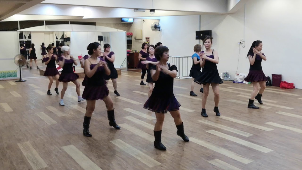 Shimmy shack line dance - YouTube