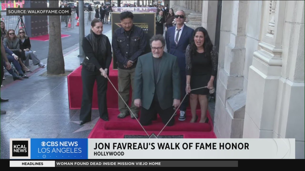 Jon Favreau gets star on Hollywood Walk of Fame - YouTube