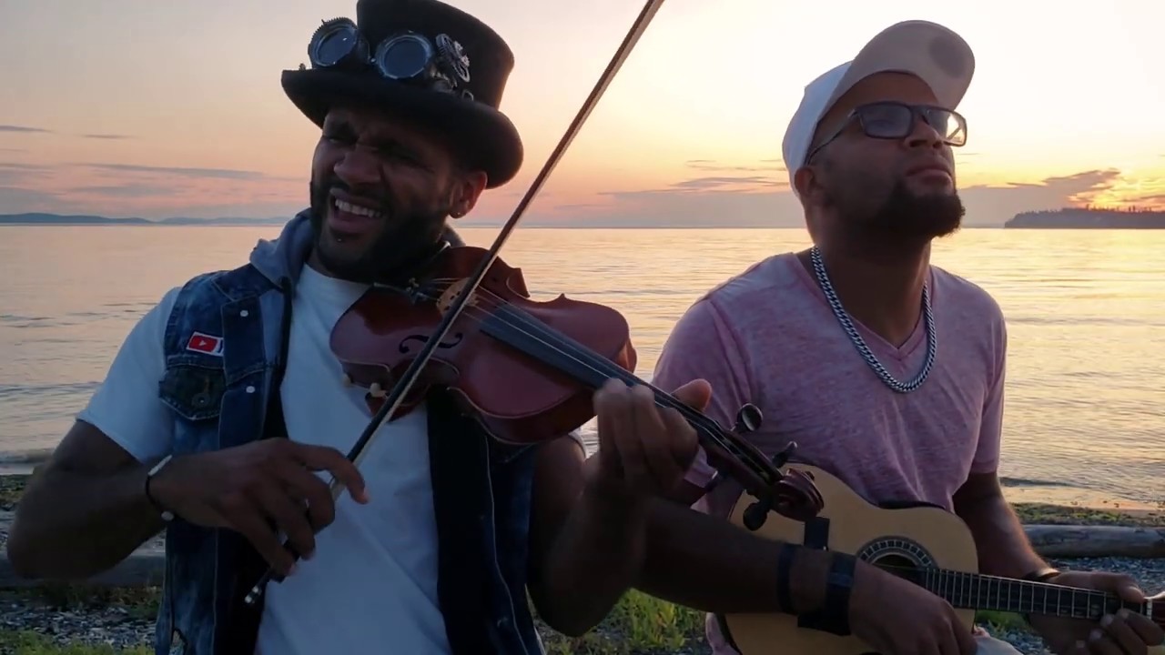 Somewhere Over the Rainbow - Violin and Ukulele Acoustic Jam at Sunset ...