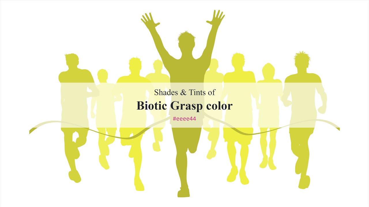 Shades & Tints of Biotic Grasp color #eeee44 A Warm Green color #d3d33c ...