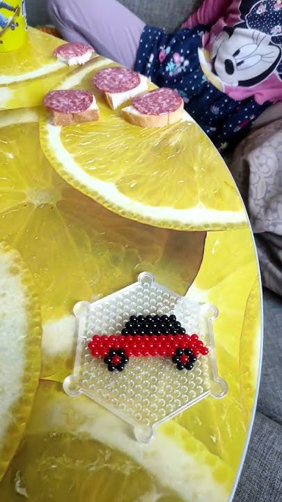 Машинка из аквамозайки - YouTube