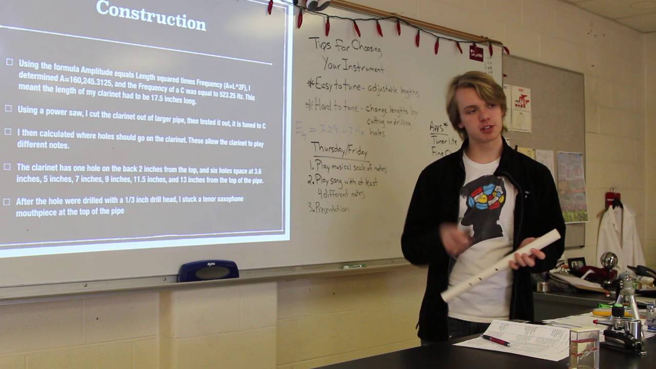 Sound Waves and Music Project - PVC Clarinet - YouTube