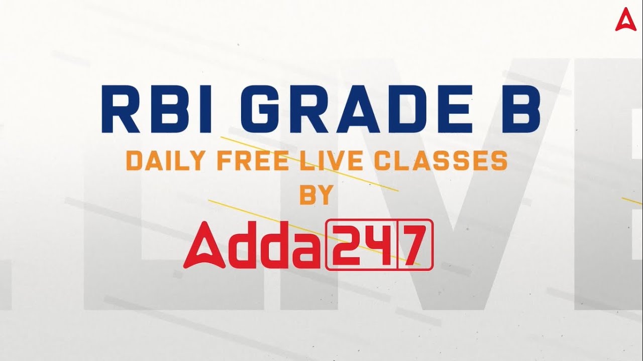 FREE YouTube Live Classes Schedule for RBI Grade B 2023 - YouTube