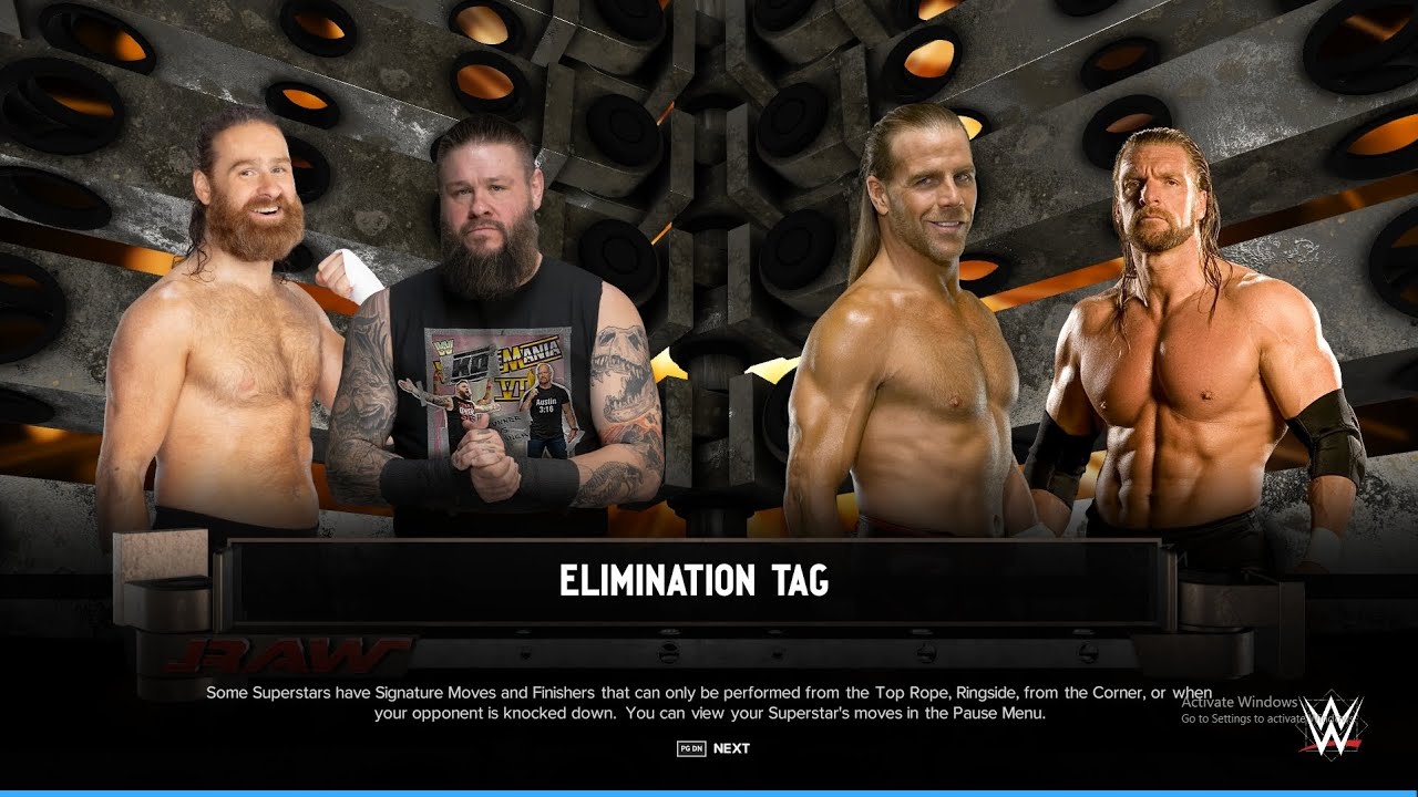 WWE 2K24 - Sami Zayn & Kevin Owens Vs DX | Tag Team Tournament | Semi ...