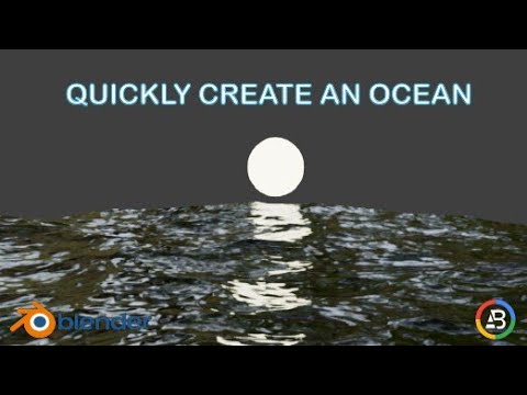 How to quickly create an ocean in a blender / How to use a blender to ...