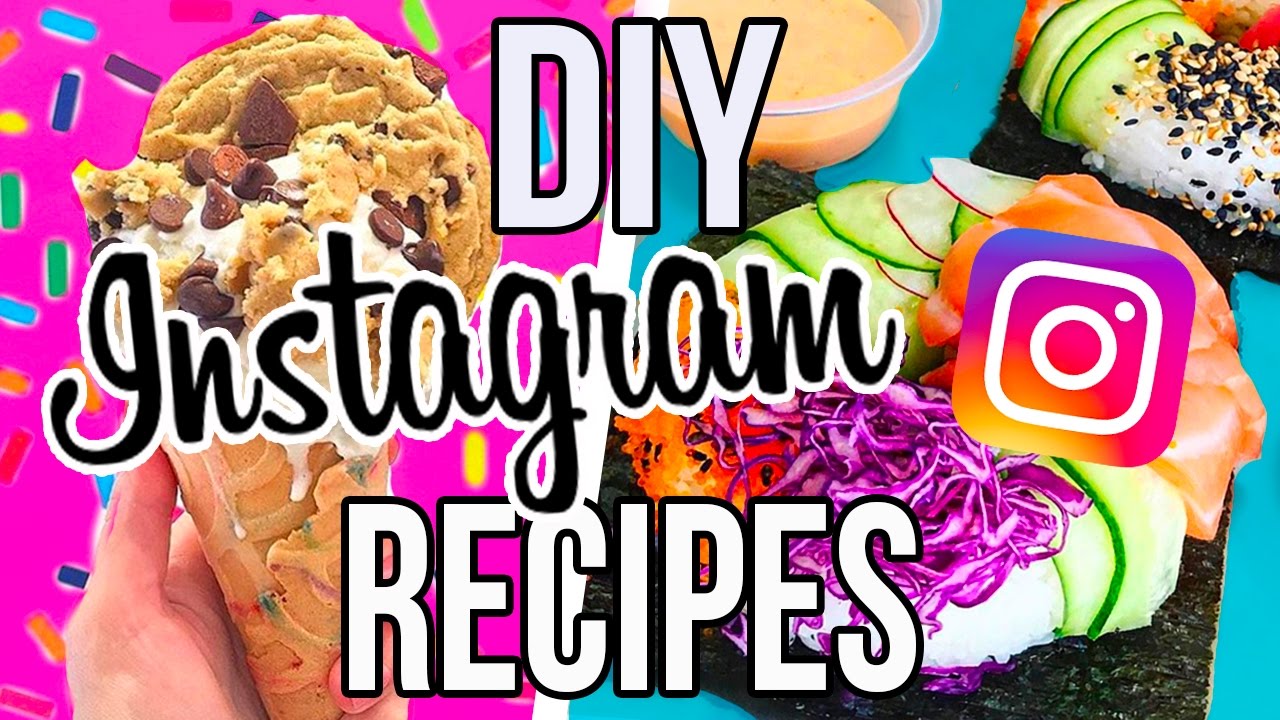 DIY INSTAGRAM FOOD!! Sushi Donuts, Cookie Dough Ice Cream & More! - YouTube
