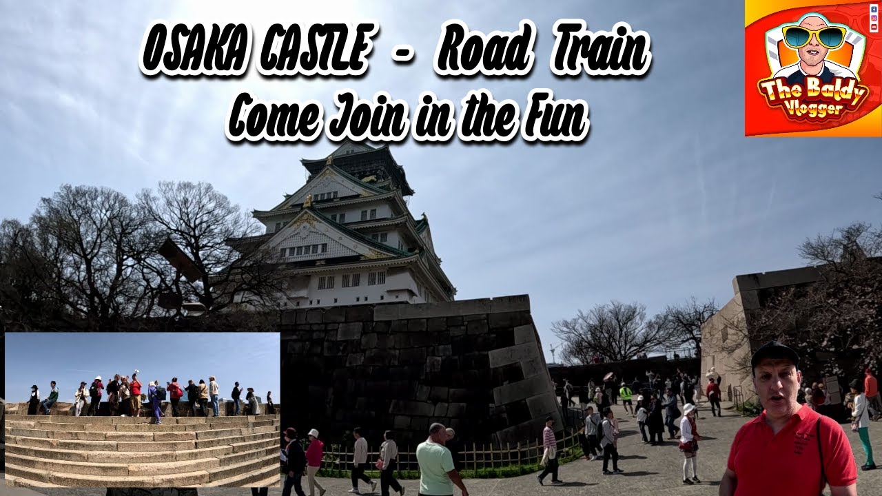 Exploring Osaka Castle by Road Train! 🚂🏯 | Fun Ride & Historic Views ...