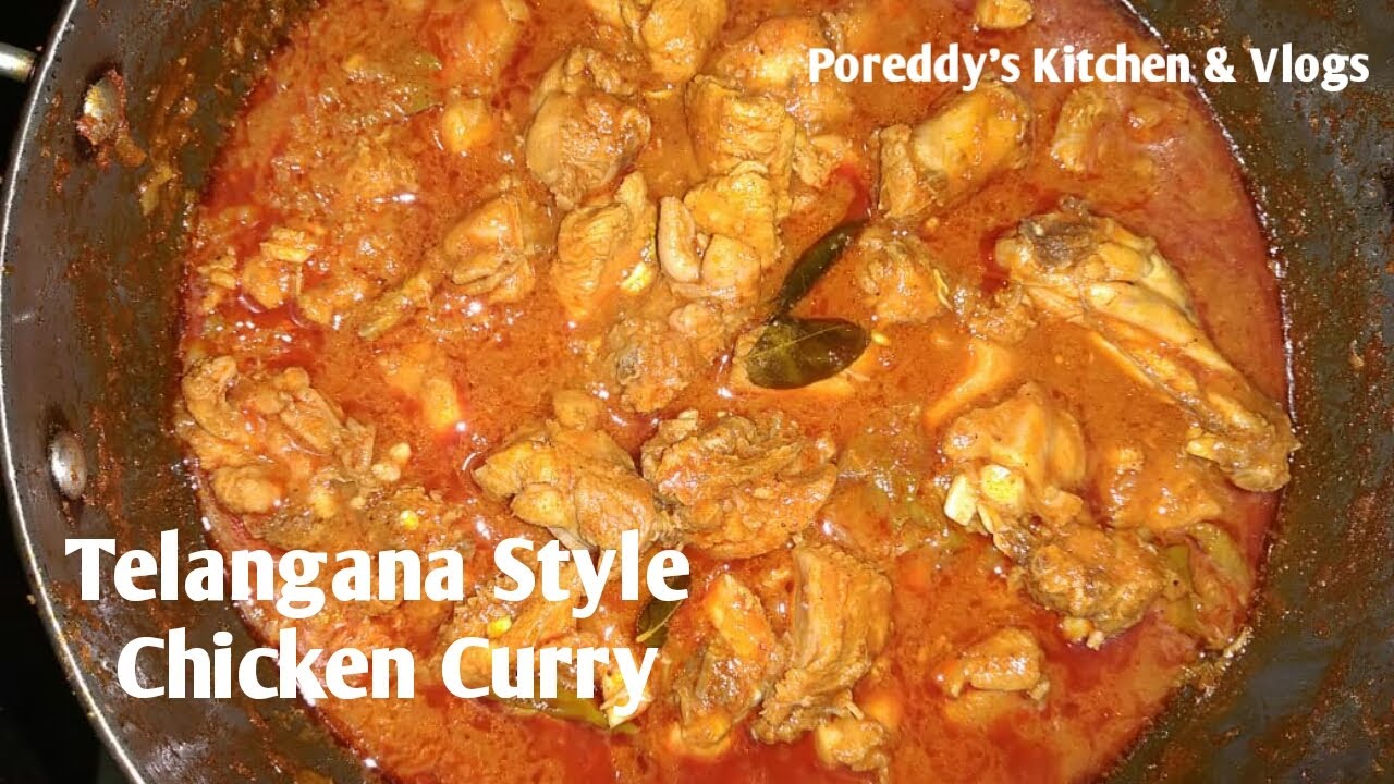 Telangana style chicken curry - YouTube