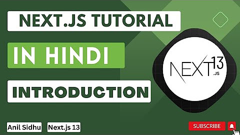 Next js tutorial in Hindi - YouTube