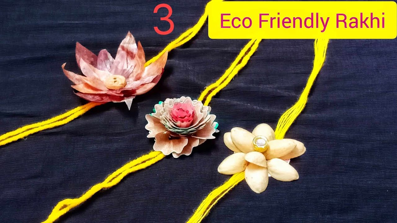 Eco Friendly rakhi/Eco friendly rakhi making competition/Eco friendly ...