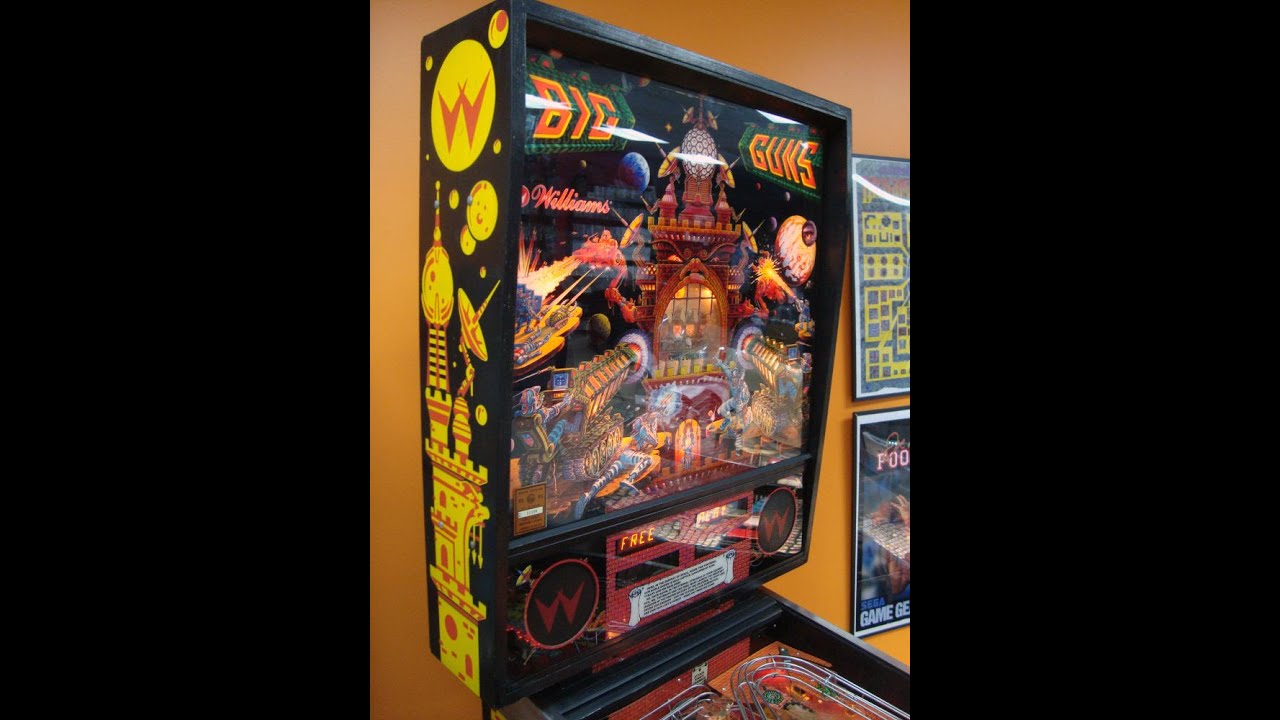 1987 Williams Big Guns Pinball Machine! Gameplay, Artwork, Design Video ...