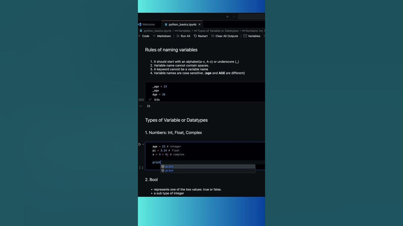 Numeric Datatypes In Python Int Float And Complex Shorts Pythonforbeginners Youtube
