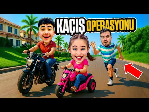 ELİF SİNEM VE BABASI MOTOR ATV İLE ANNEDEN GİZLİ KAÇTI ‼️ ŞEHİRDE KAÇIŞ OPERASYONU !!