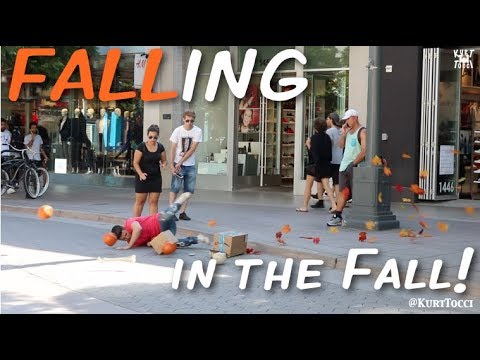 Falling in the FALL- Prank - YouTube
