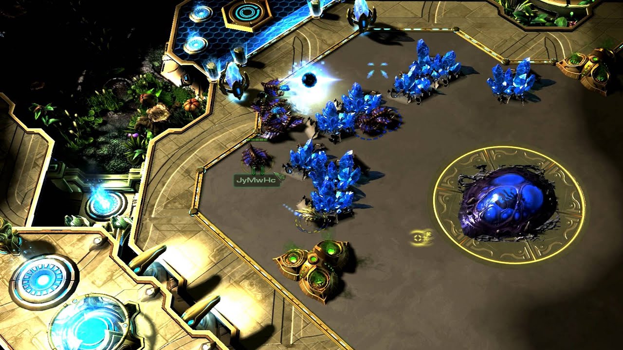 Starcraft II Basic strategy : blocking cannon rush [1080p] - YouTube