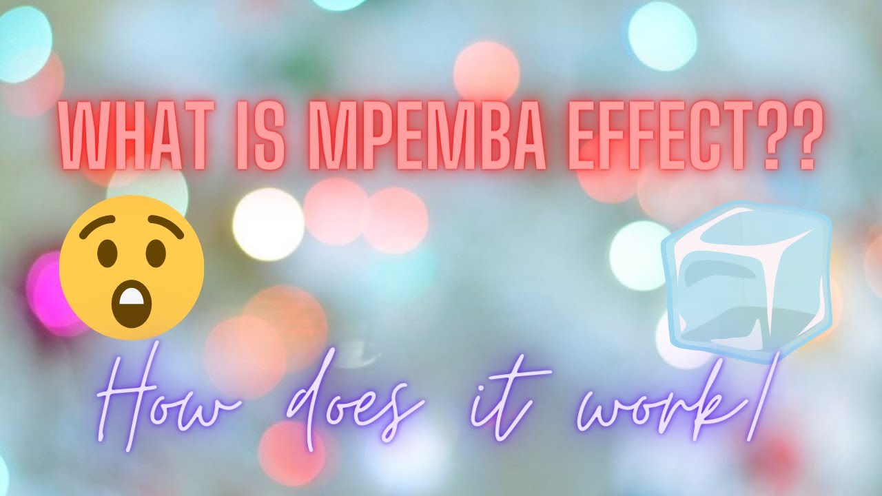 What is mpemba effect? Truth of mpemba effect. #Mpembaeffect - YouTube