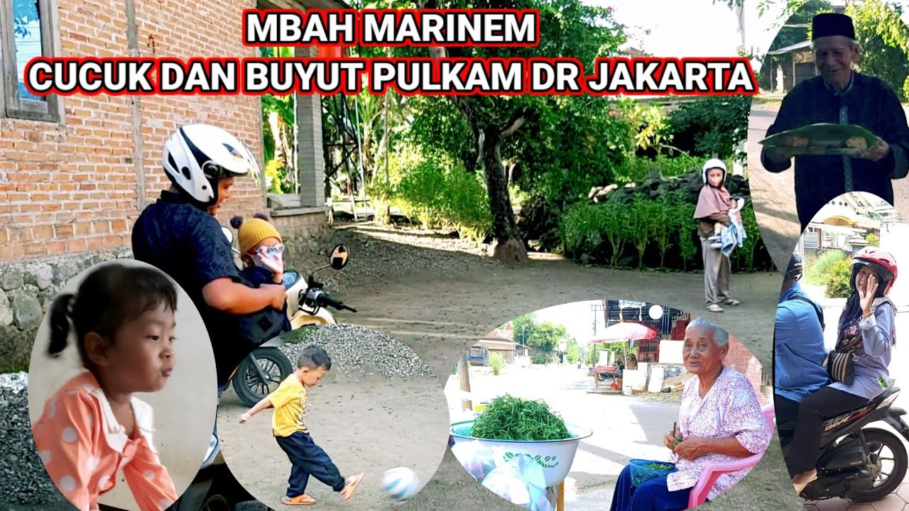 SUASANA LEBARAN KE TUPAT CUCUK BUYUT MBAH MARINEM DATANG DARI JAKARTA ...