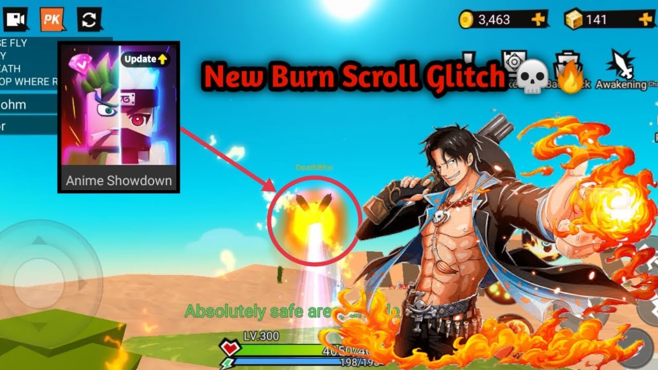 Exposing The Speed Glitch of Burn Scroll in Animeshowdown!?🍎🔥 - YouTube
