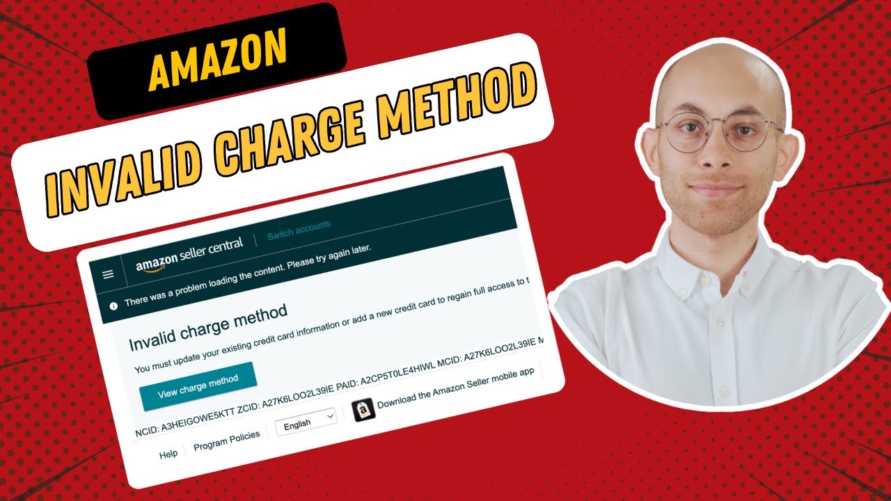 Amazon Invalid charge method ikazı alıyor isek ne yapmalıyız? - YouTube