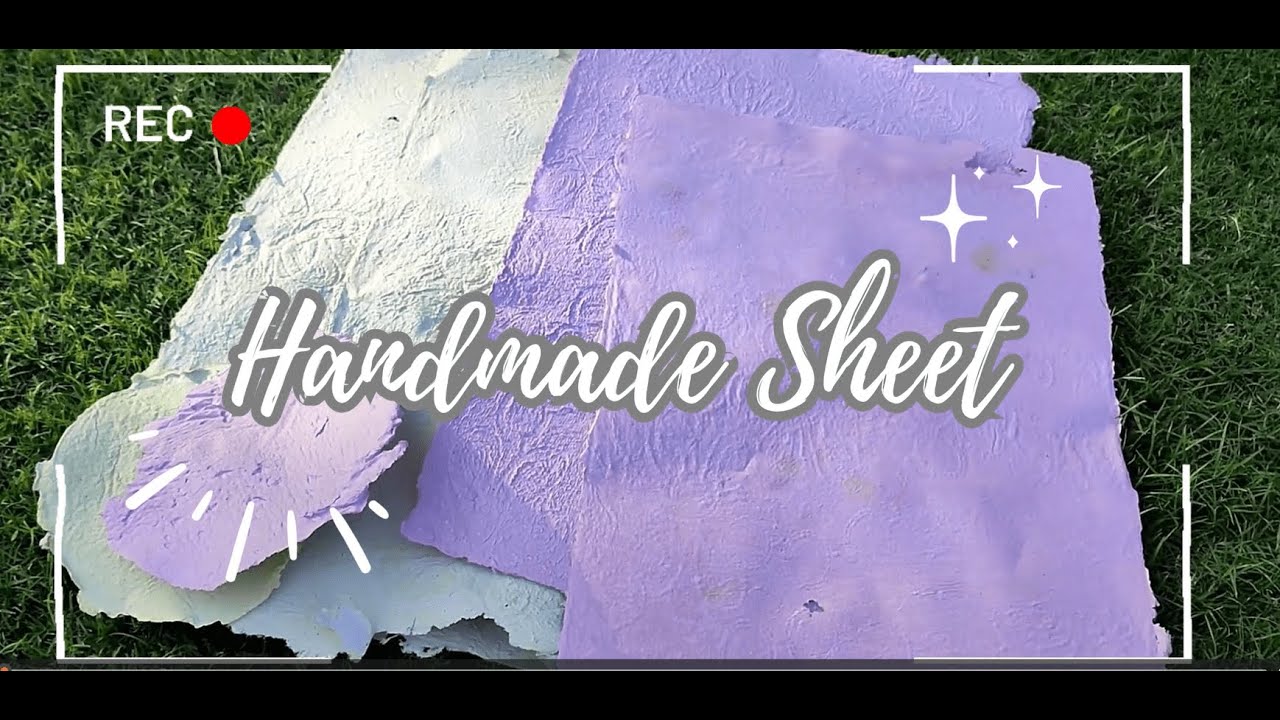 This is how I make Handmade Sheet... DIY your own handmade paper - YouTube