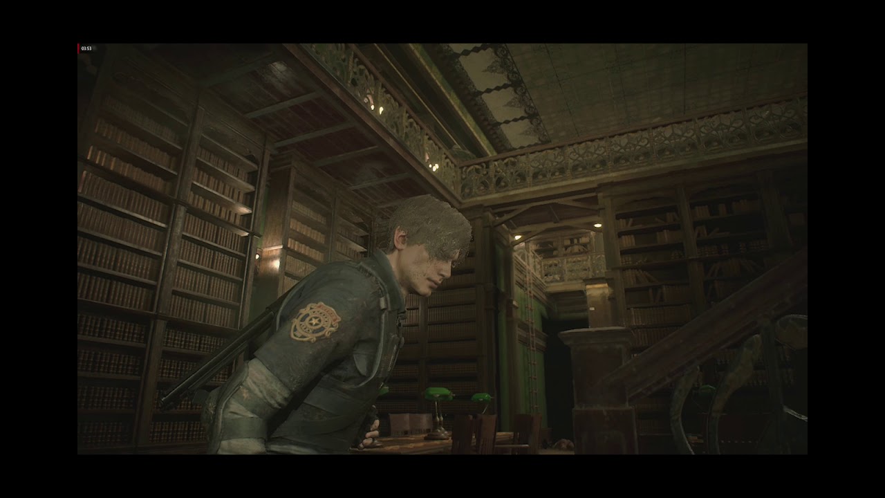 Resident Evil 2 - Fun time with Mr. X in the Library - YouTube
