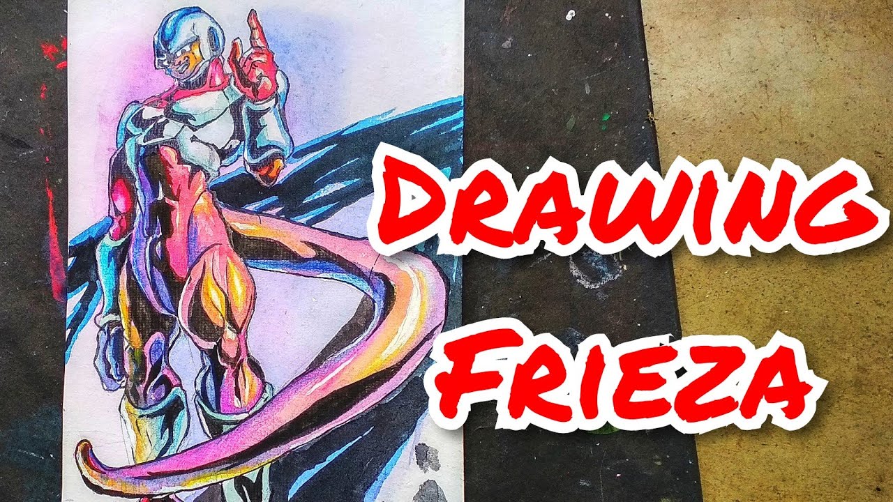 Dragon Ball Z drawing / Frieza drawing / cool art - YouTube