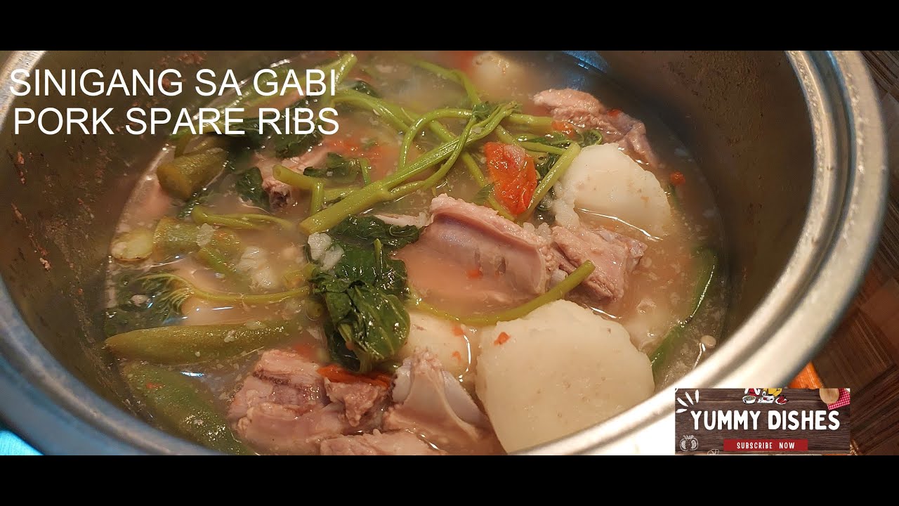 SINIGANG SA GABI USING PORK SPARE RIBS - YouTube