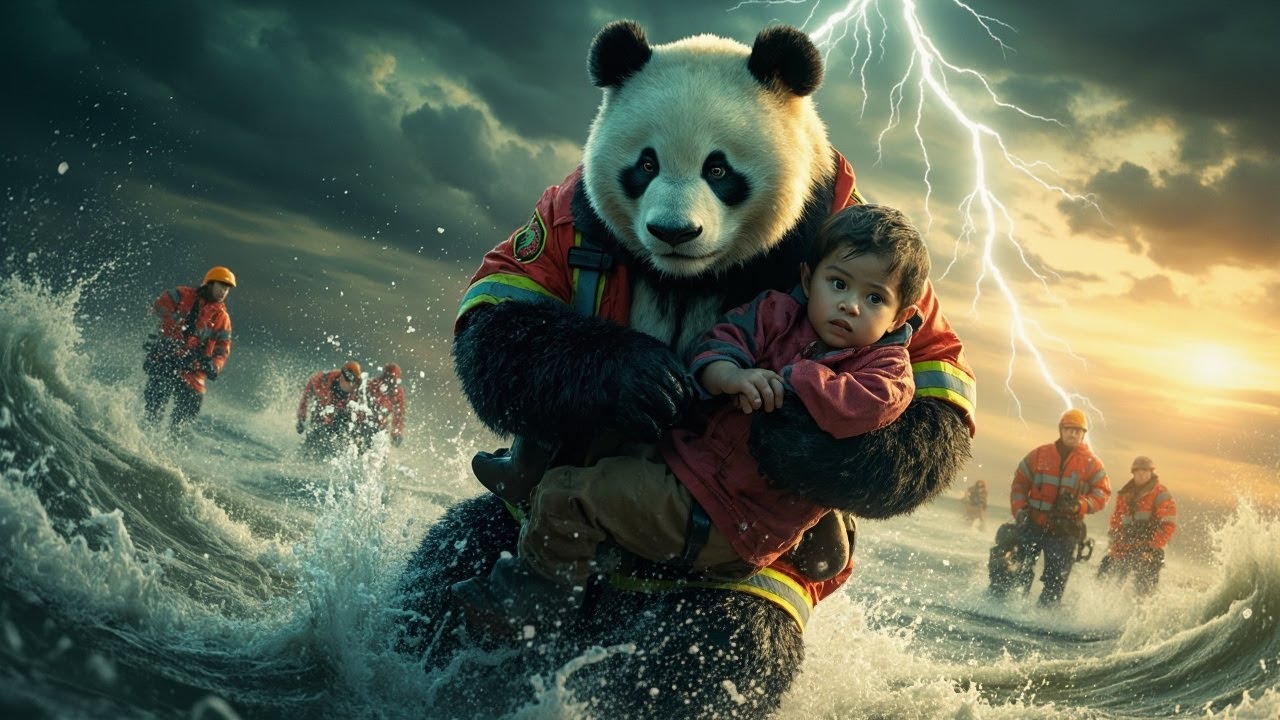 Heroic Panda Rescue Team Saves Flood Victims | 3D Animated Rescue ...
