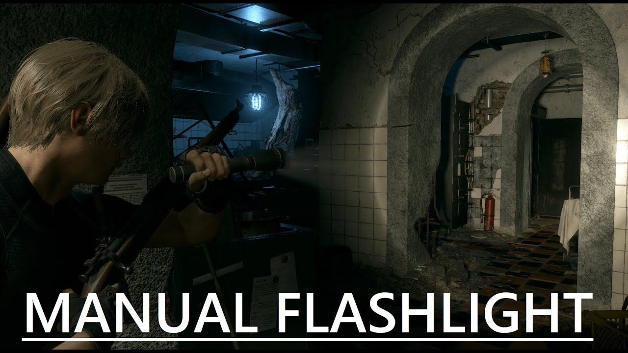 Resident Evil 4 Remake Manual Flashlight Mod - YouTube