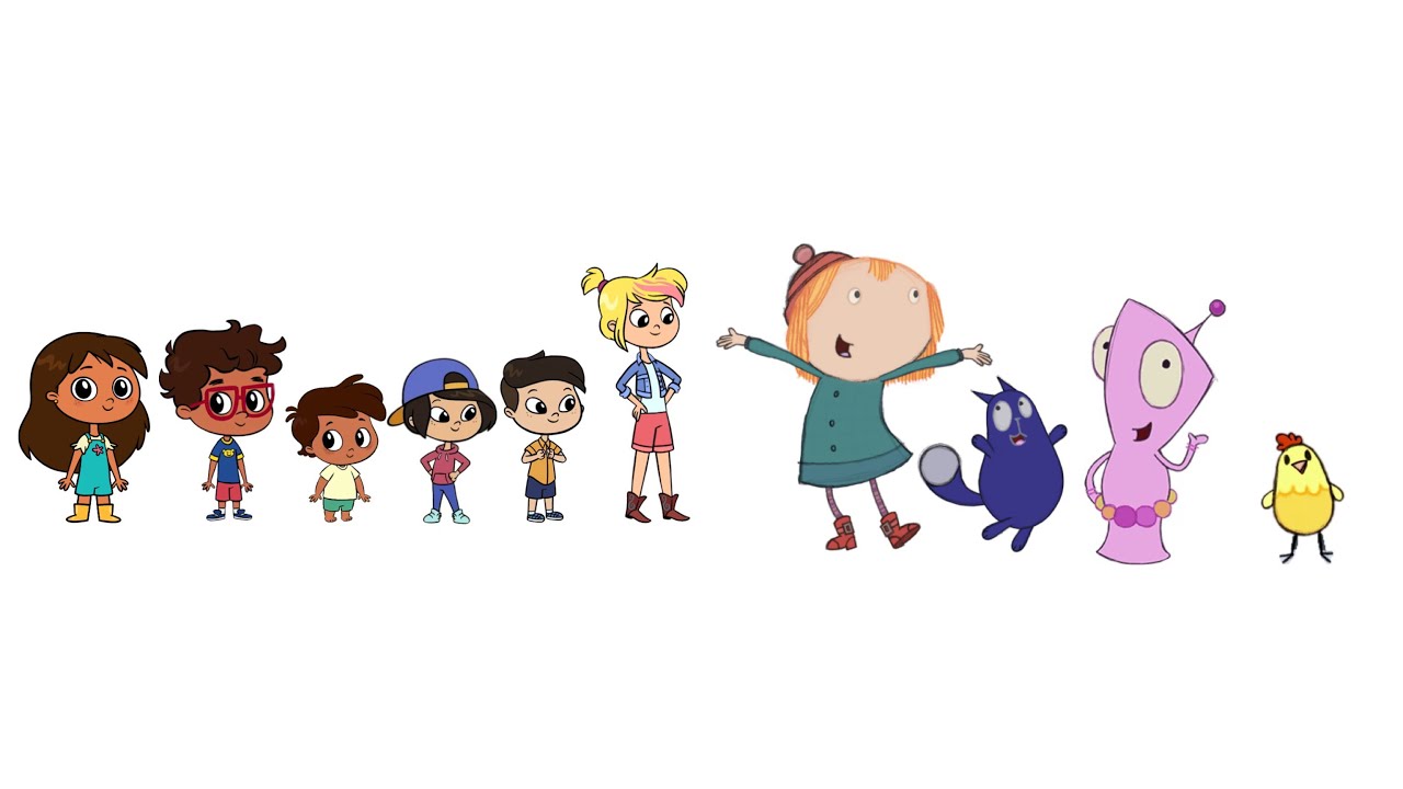 Rosie and Her Friends meet Peg, Cat, Richard and Littlest Chicken - YouTube
