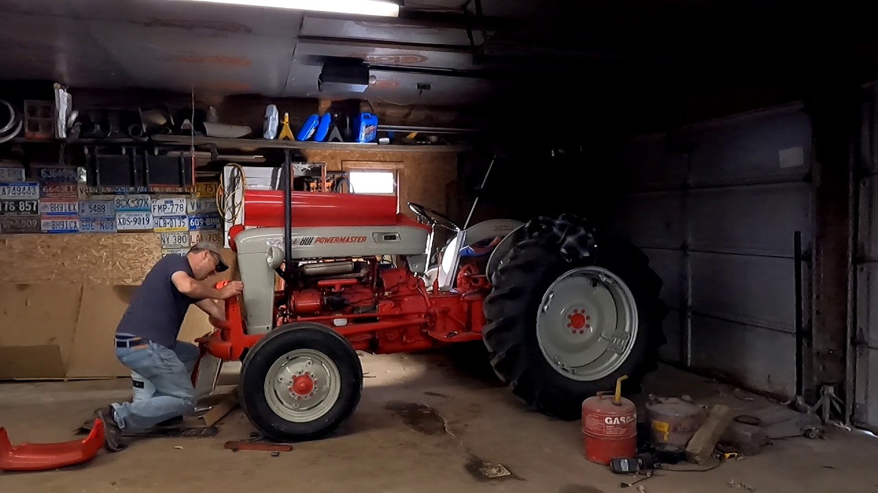 001 radiator replacement for the Ford tractor - YouTube